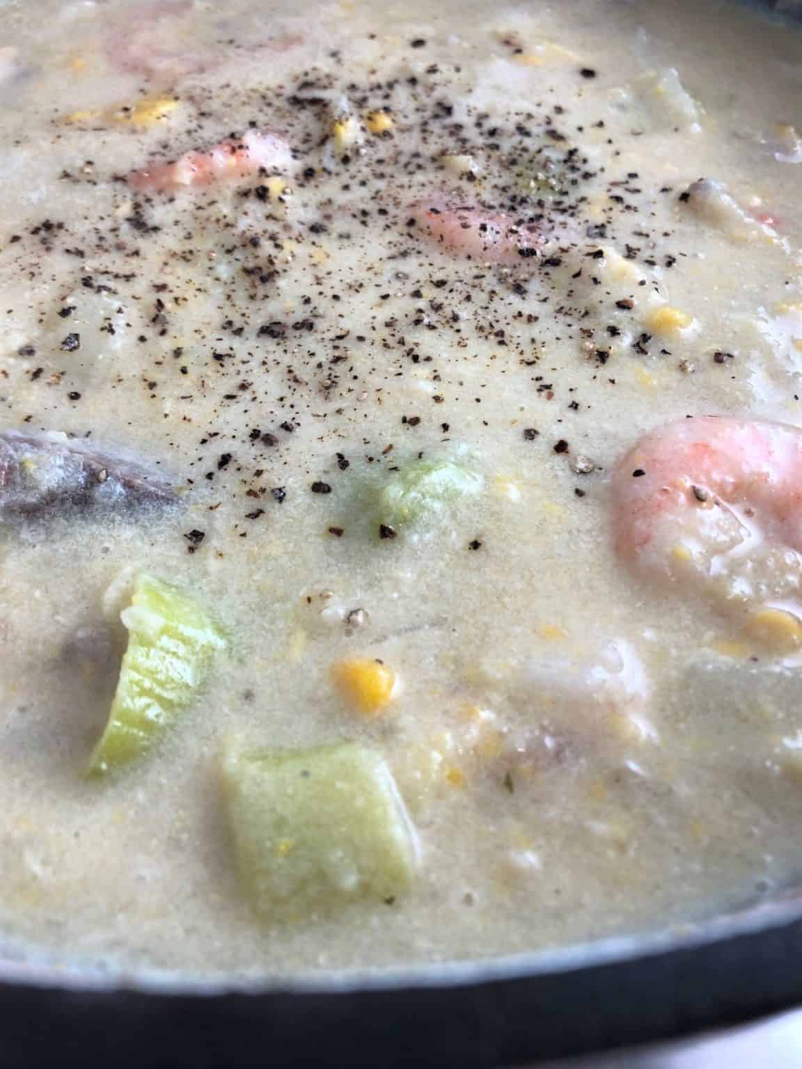 Smoked Haddock & Prawn Chowder with Sweetcorn - The Real Meal Deal