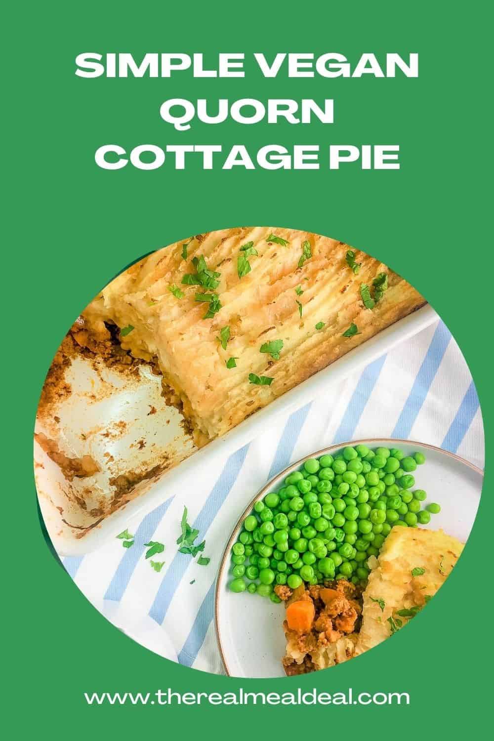 Vegetarian Quorn Cottage Pie Recipe - The Real Meal Deal