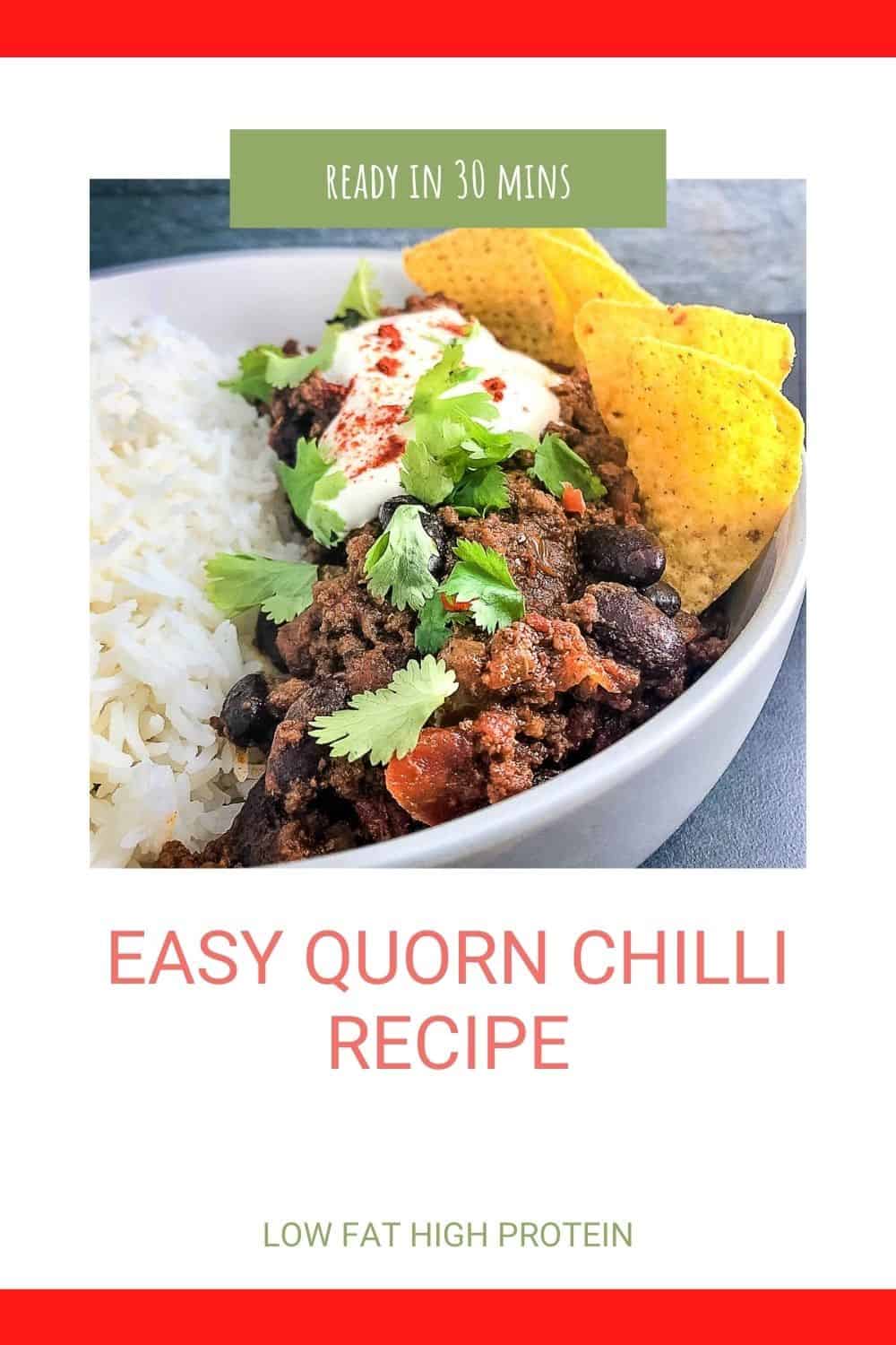 Easy Quorn Vegetarian Chilli - The Real Meal Deal