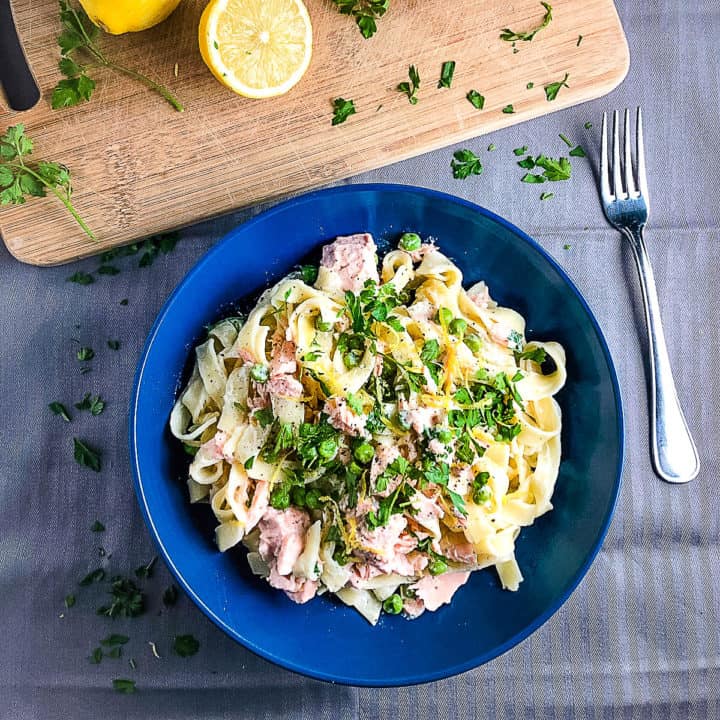 Salmon Creme Fraiche Pasta Recipe - The Real Meal Deal
