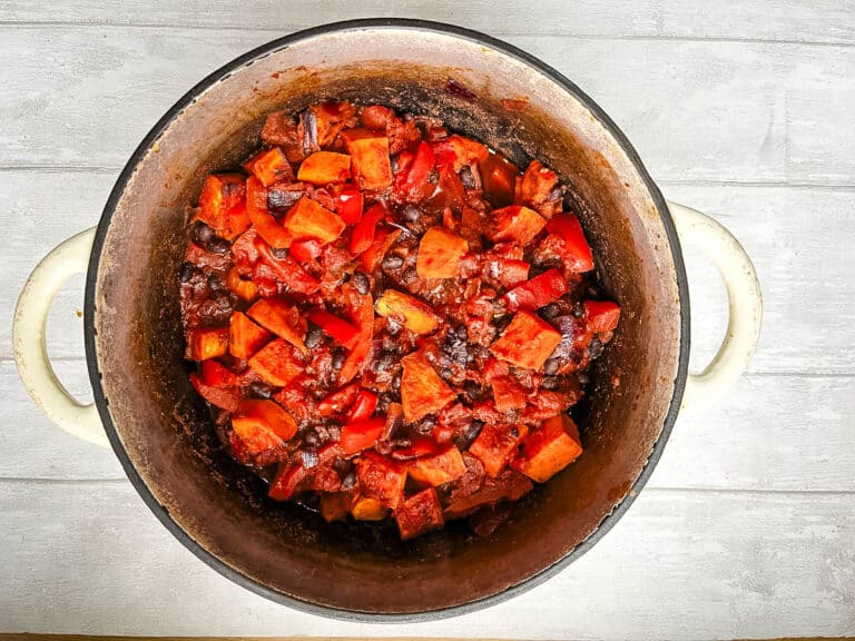 Roasted Sweet Potato and Bean Chilli - The Real Meal Deal