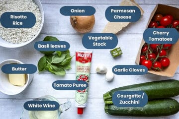 Tomato and Courgette Risotto - The Real Meal Deal