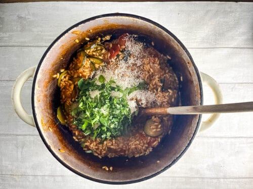 Tomato and Courgette Risotto - The Real Meal Deal