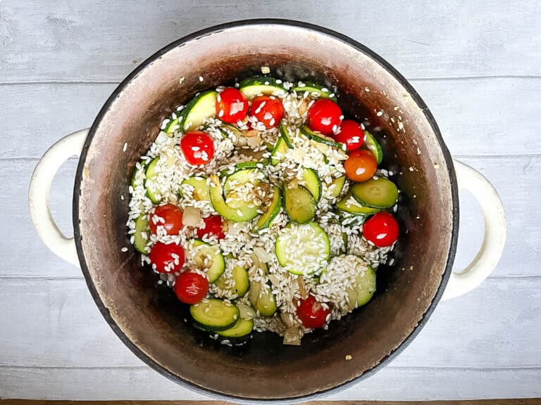 Tomato and Courgette Risotto - The Real Meal Deal